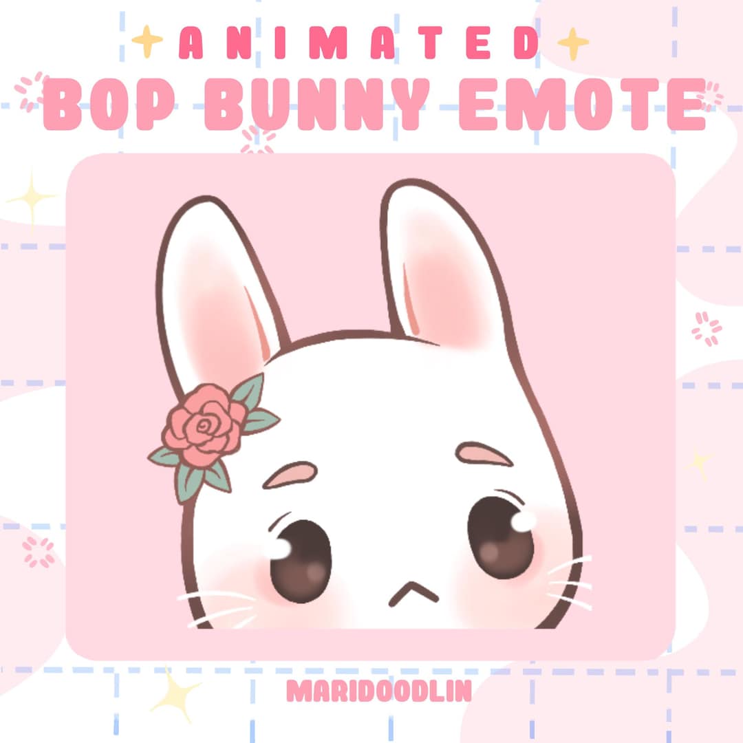 Animated Bop Bunny Emote | Three Speeds Included | Twitch and Discord ...