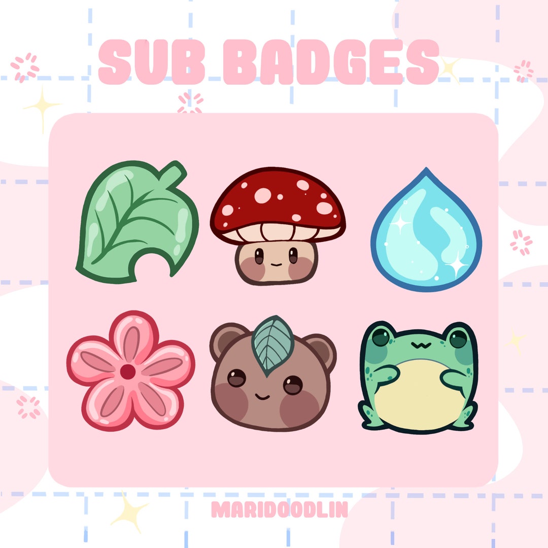 Forest Friends Subscriber Badges Twitch & Discord Emotes Instant ...