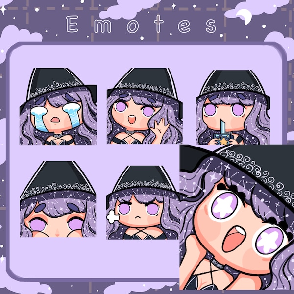 Witchy Animated Emotes - Etsy