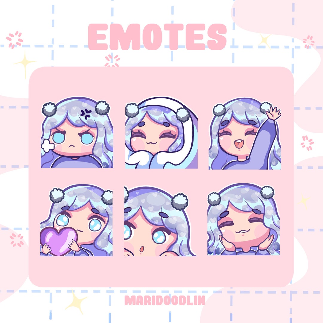 Cute Bear Girl Emotes Twitch Emotes Discord Emotes Instant Download ...