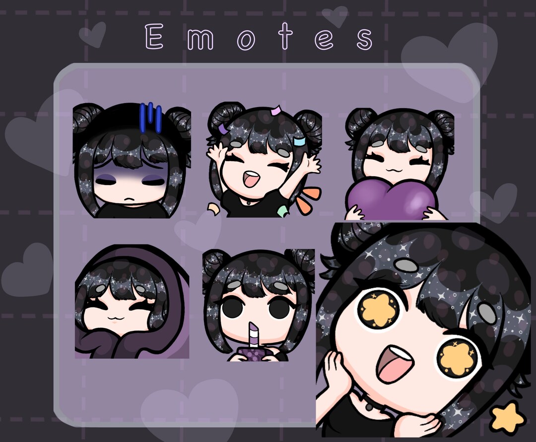 Goth Girl Emotes- Set 2 | Twitch Emotes | Discord Emotes | Instant ...