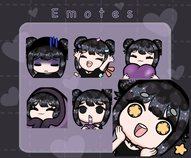 Goth Girl Emotes- Set 2 | Twitch Emotes | Discord Emotes | Instant ...