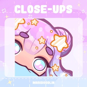Celestial Girl Emotes: Magical Mermaid Twitch/discord Emotes (instant ...