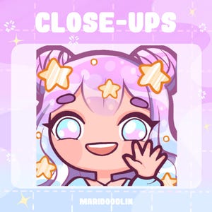 Celestial Girl Emotes: Magical Mermaid Twitch/discord Emotes (instant ...