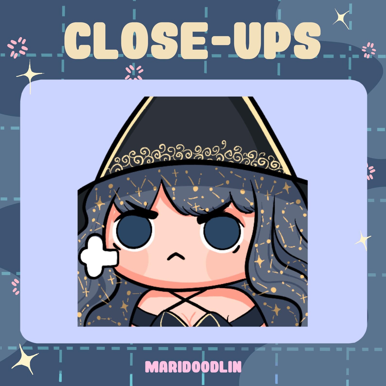 Witchy Girl Emotes: Celestial Magic for Twitch/discord (instant ...