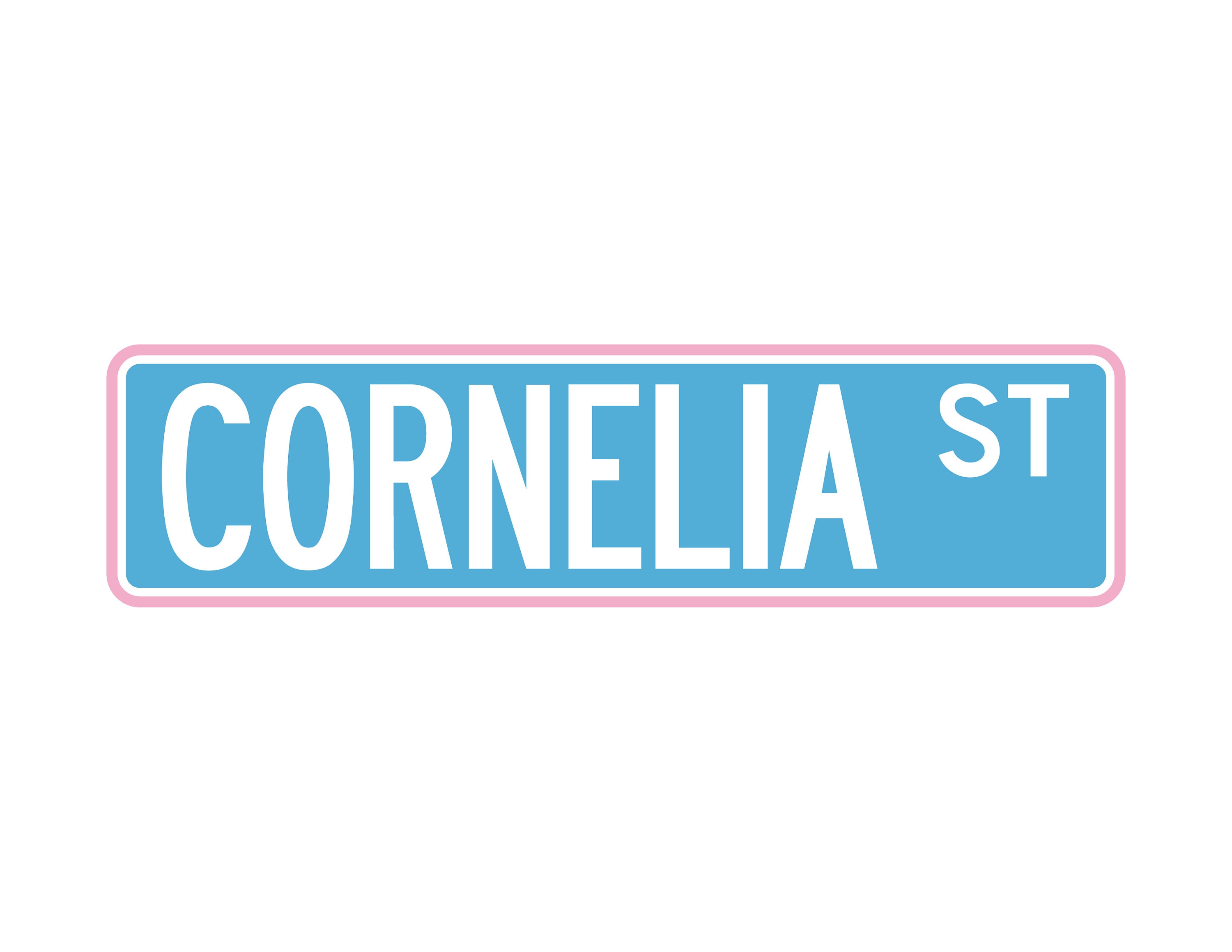 Cornelia St Sign 8.5x11 Digital File Pack - Etsy