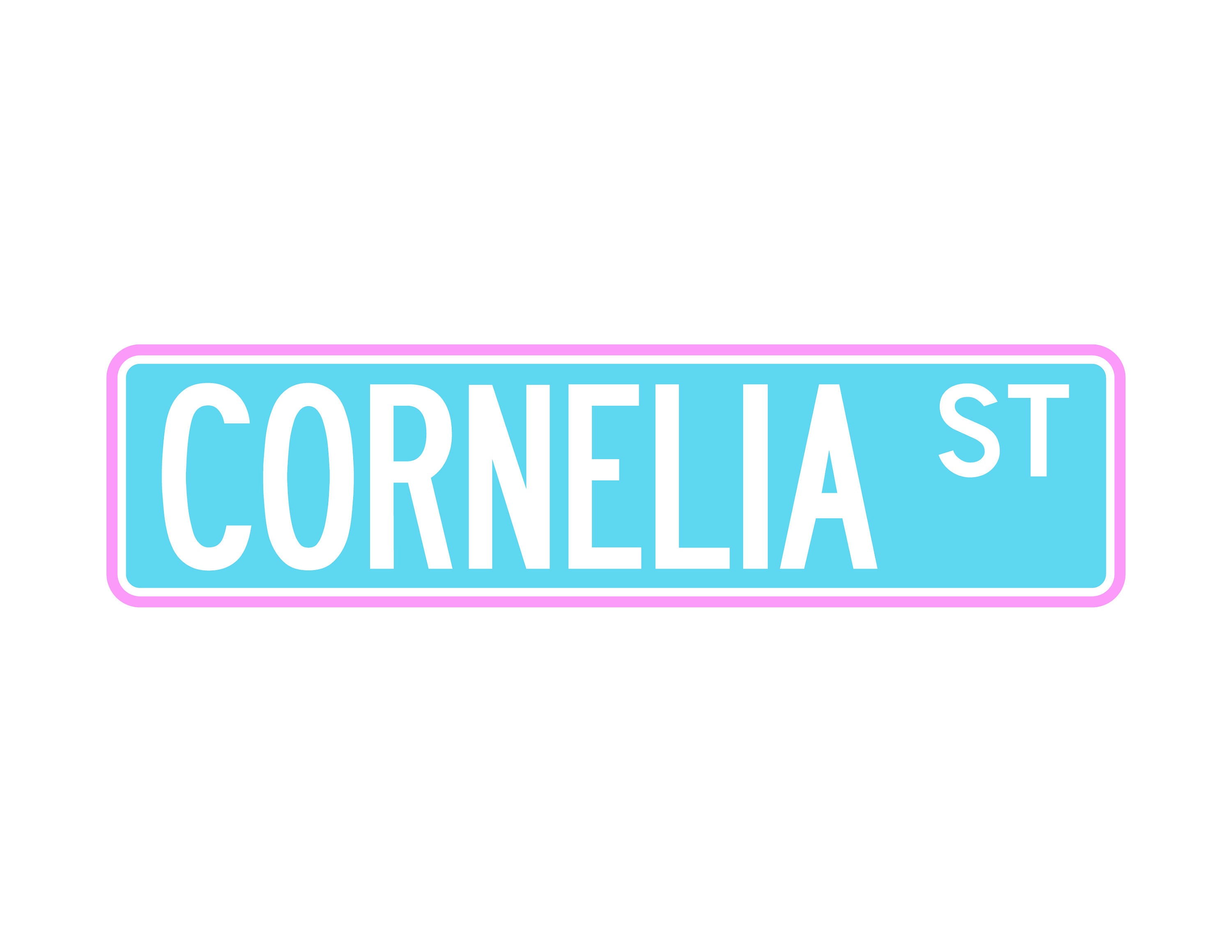Cornelia St Sign 8.5x11 Digital File Pack - Etsy