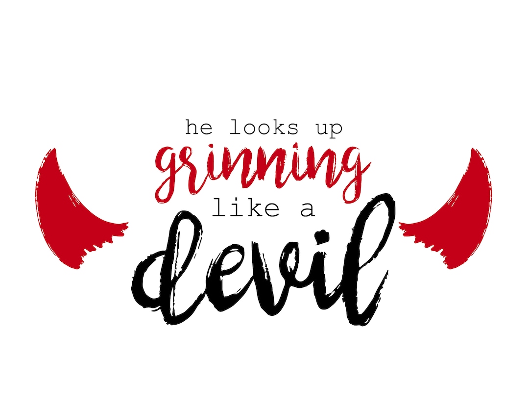 Grinning Like a Devil 8.5x11 Digital File Pack - Etsy
