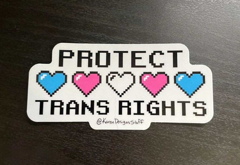 Protect Trans Right Sticker - Etsy