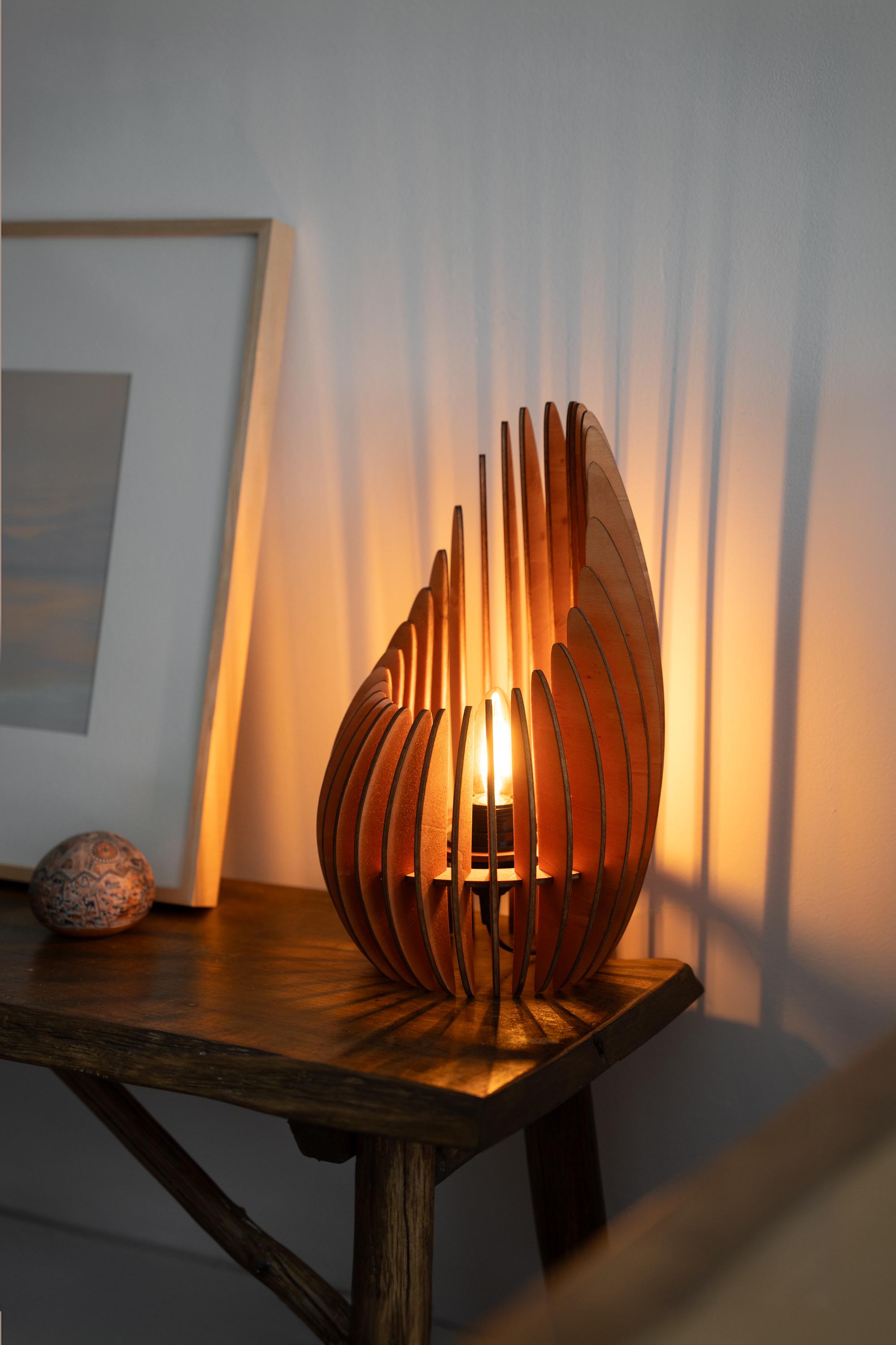 Parametric Wooden Table Lamp - Etsy