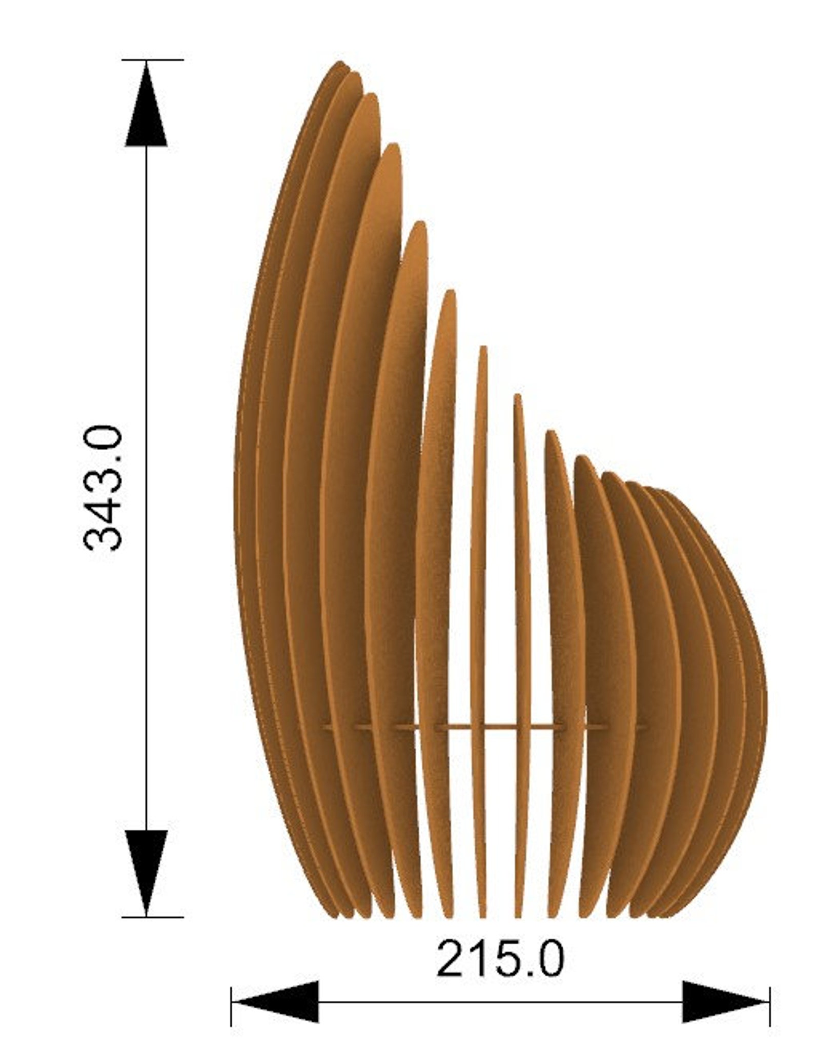 Parametric Wooden Table Lamp - Etsy