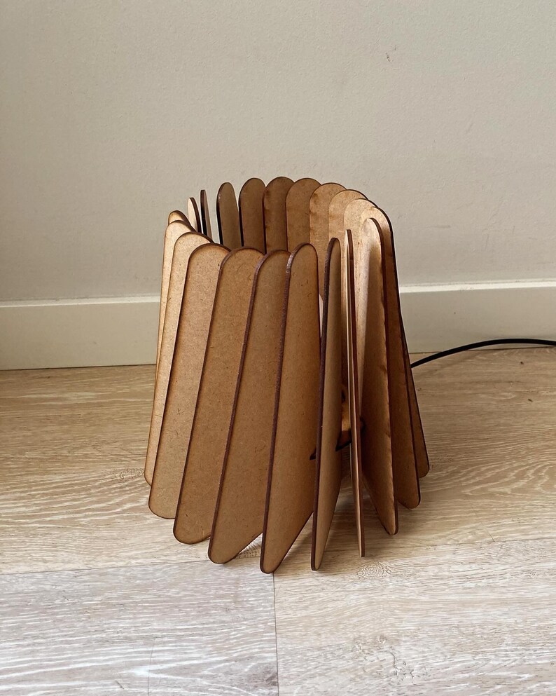 Parametric Wooden Table Lamp - Etsy
