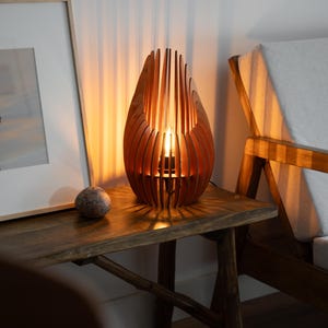 Parametric Wooden Table Lamp - Etsy