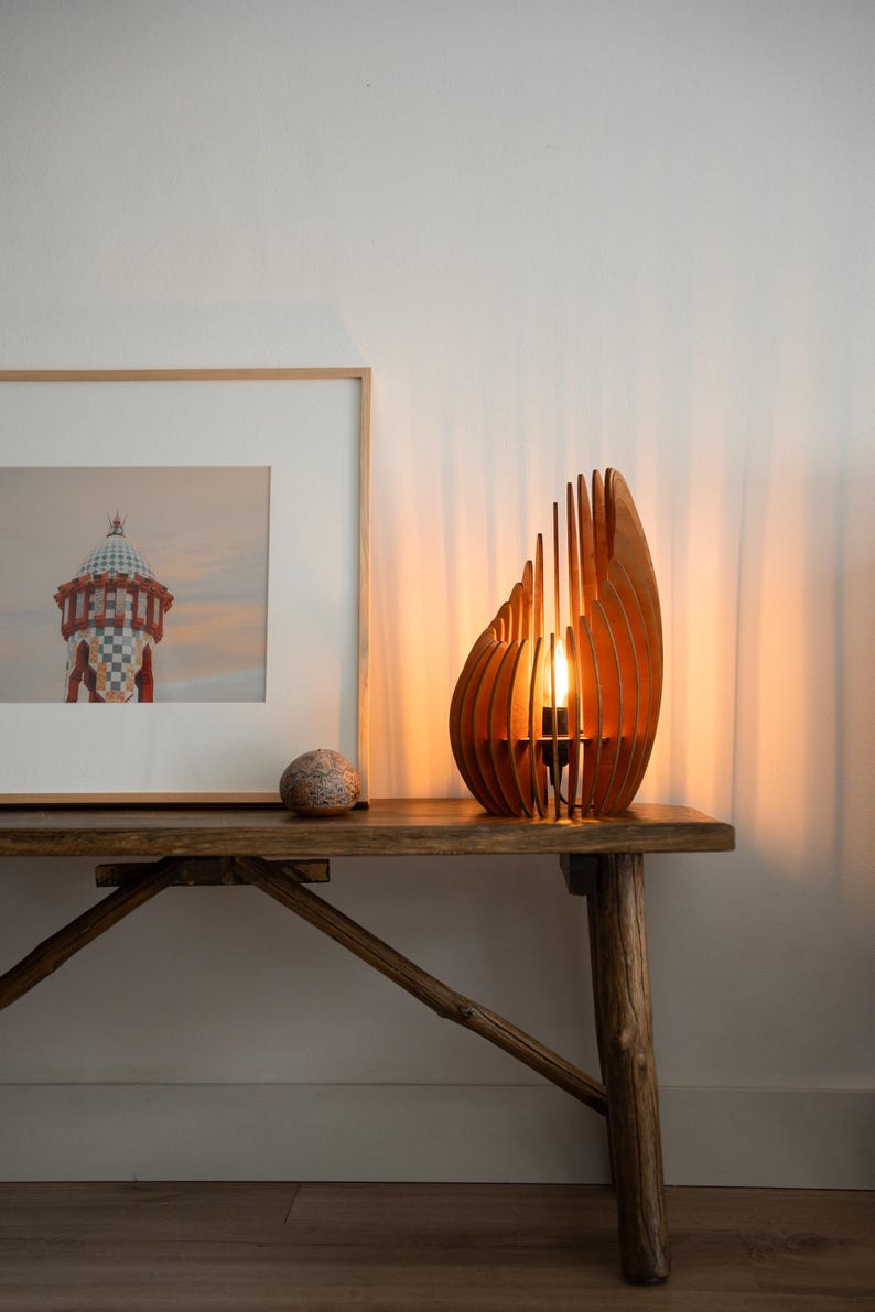 Parametric Wooden Table Lamp - Etsy