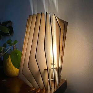Parametric Wooden Table Lamp - Etsy
