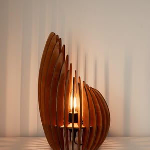 Parametric Wooden Table Lamp - Etsy