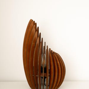Parametric Wooden Table Lamp - Etsy