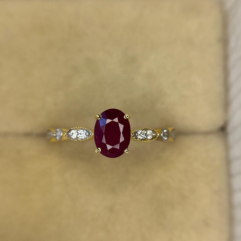 Authentic Ruby Rings Women - Etsy