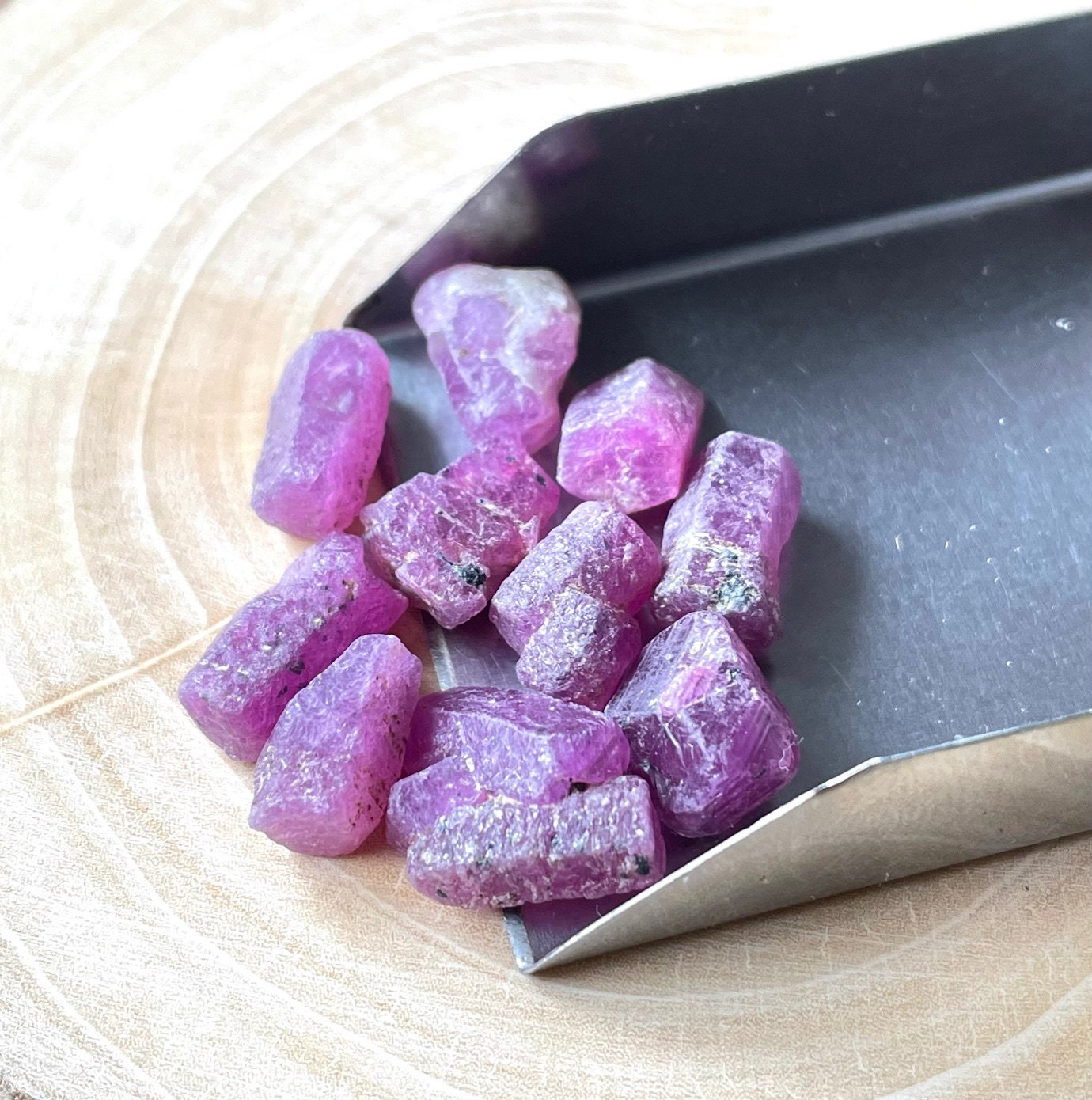 10 Pcs-natural Ruby Rough, 10-14 MM Precious Ruby Raw, Ruby Raw Stone ...