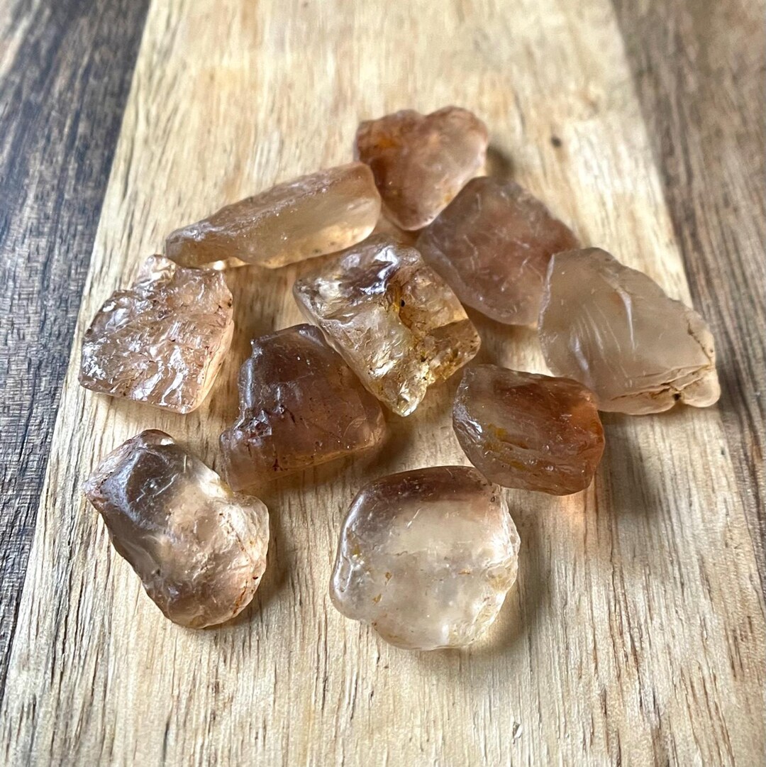 10 Pcs-slab Imperial Topaz Raw Stone Size-15-22 MM, Natural Imperial ...