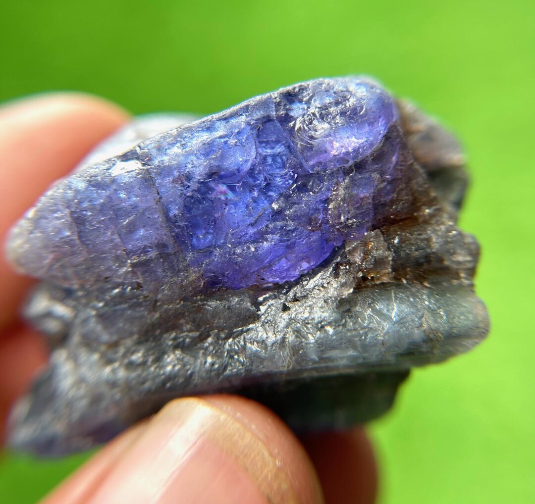 43.10 Gram-rare Specimen-tanzanite Crystal, 40x30 MM, Unheated Natural ...