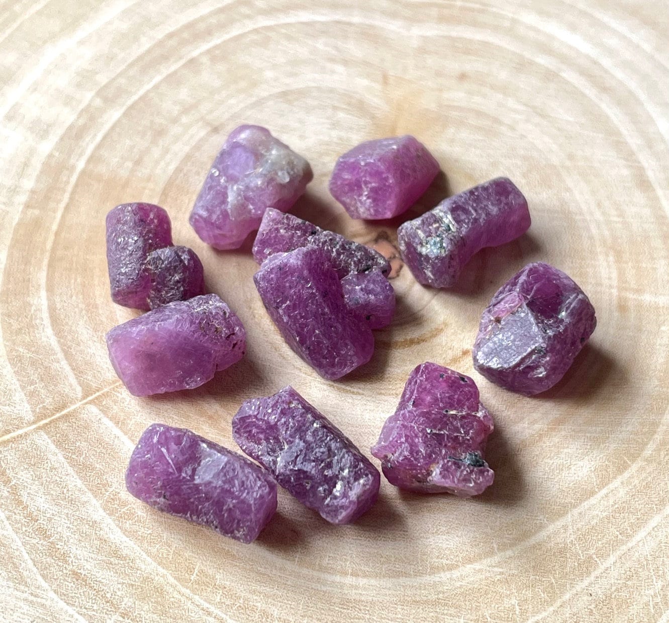 10 Pcs-natural Ruby Rough, 10-14 MM Precious Ruby Raw, Ruby Raw Stone ...