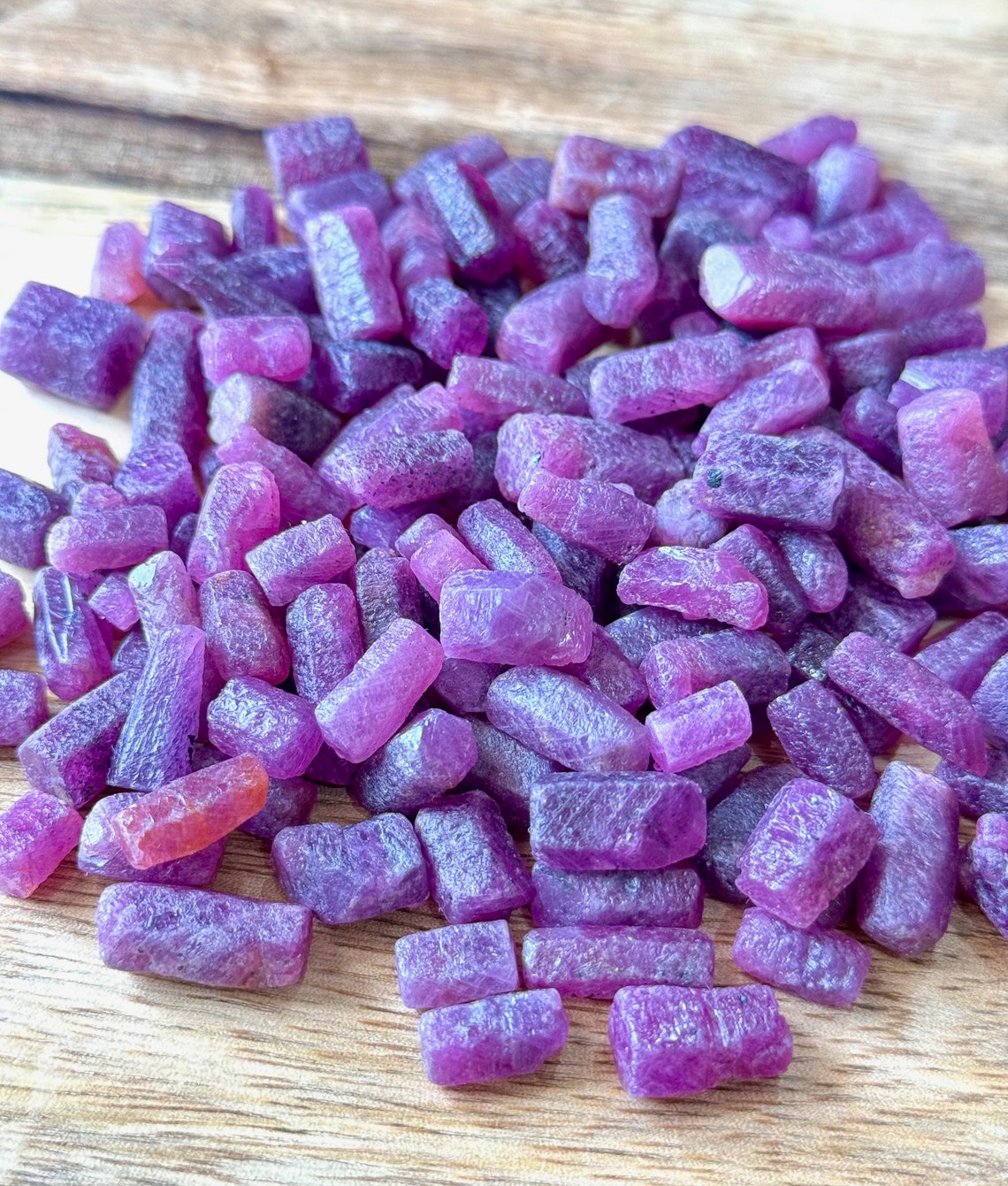 1000 GRAM~AAA+Ruby Rough, Precious Ruby Sticks, 9-14 MM, Pink Ruby Raw ...