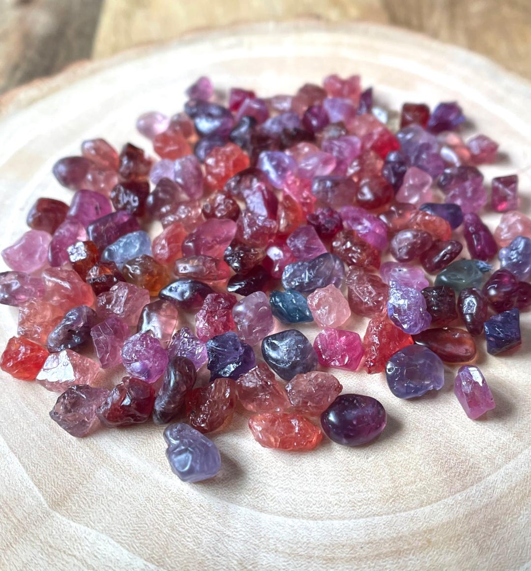 Burma Multi Spinel Rough: Raw Uneven Gemstone Crystals (6-8 MM) - Etsy