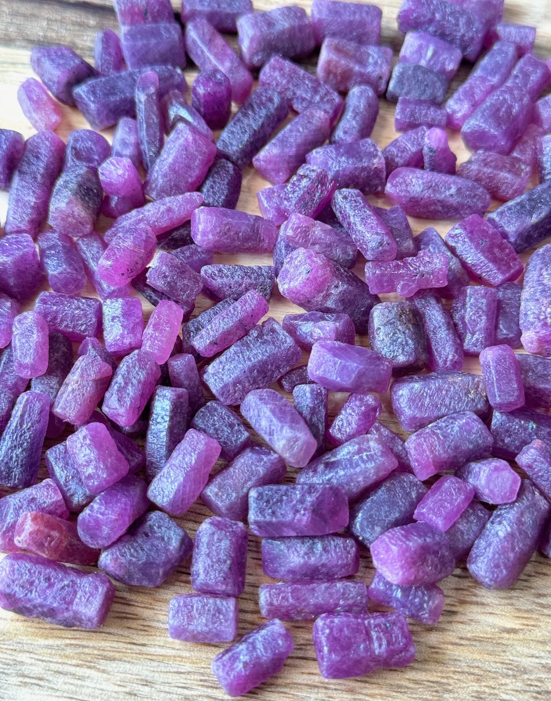 1000 GRAM~AAA+Ruby Rough, Precious Ruby Sticks, 9-14 MM, Pink Ruby Raw ...