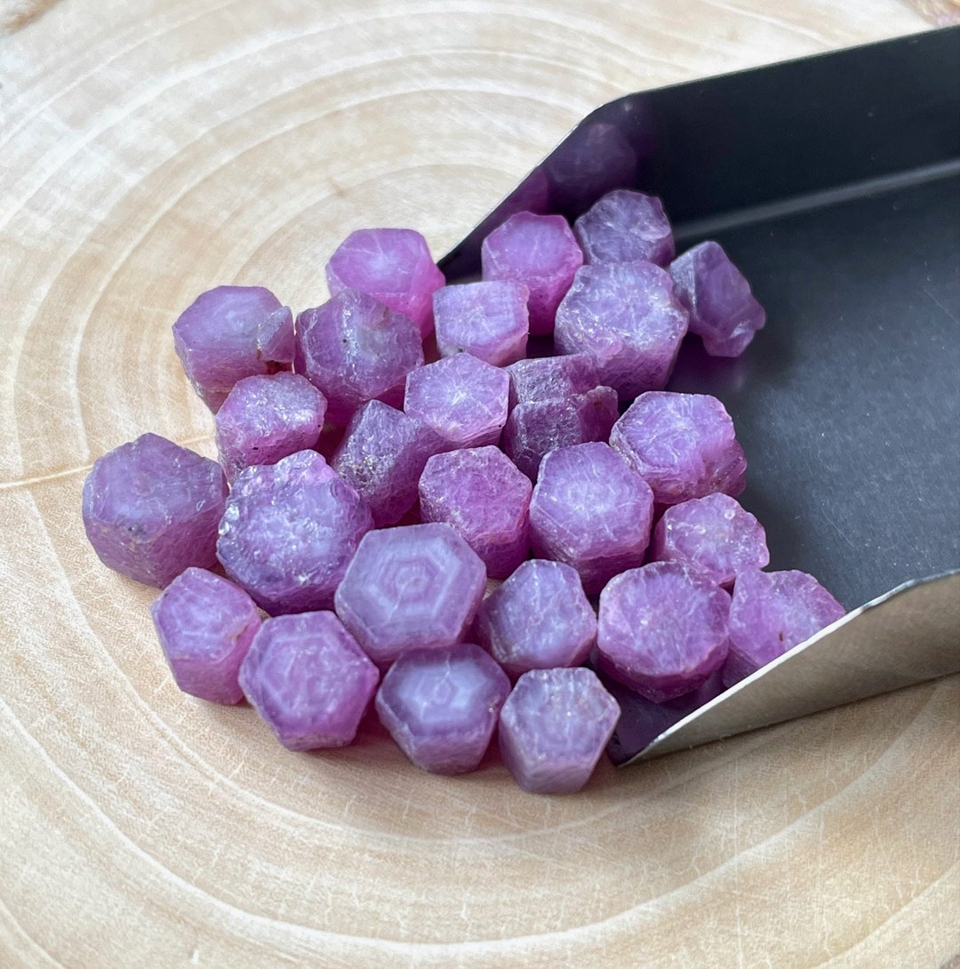 Rare-100%natural Star Ruby Rough 7-9MM Raw Stones Healing Crystal Home ...