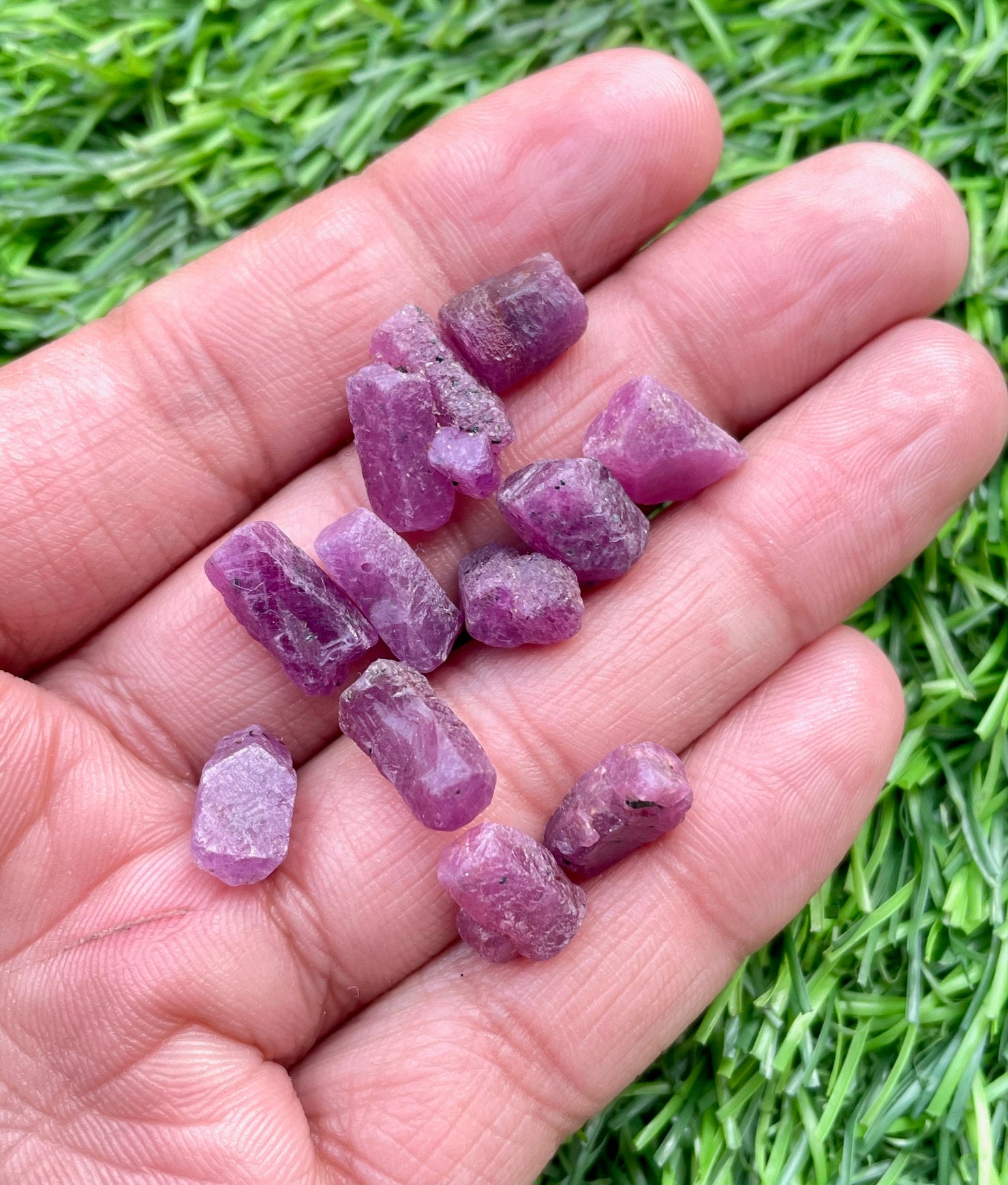 10 Pcs-natural Ruby Rough, 10-14 MM Precious Ruby Raw, Ruby Raw Stone ...