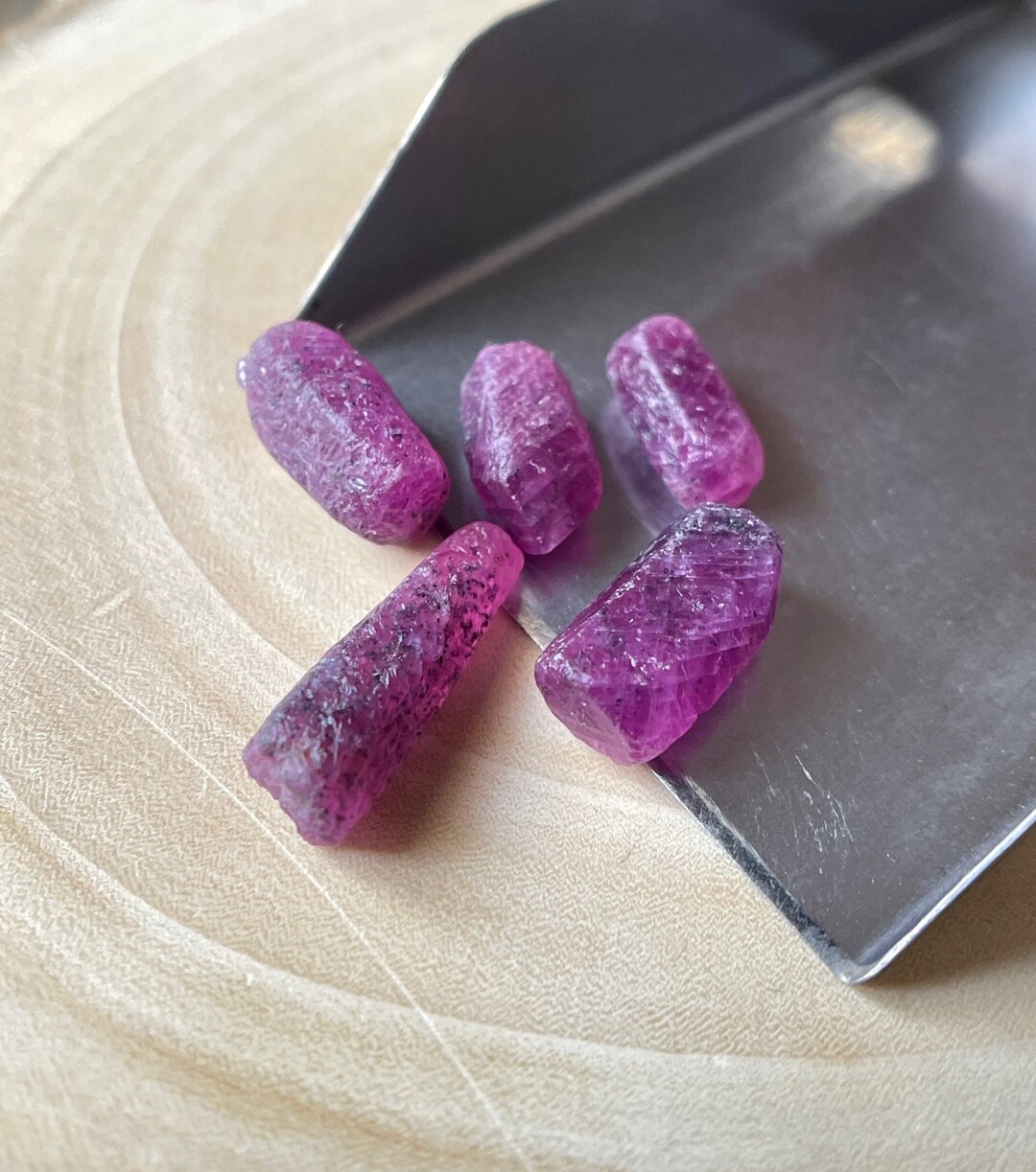 5 Pieces~aaa+ Ruby Rough Stone, Precious Ruby, 10-12 MM, Raw Ruby Stone ...