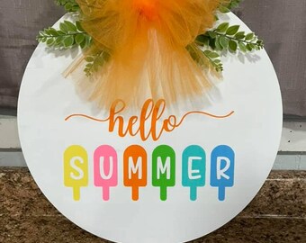 Rustic Wooden Hello Summer Sign 15 X 5 Wood - Etsy