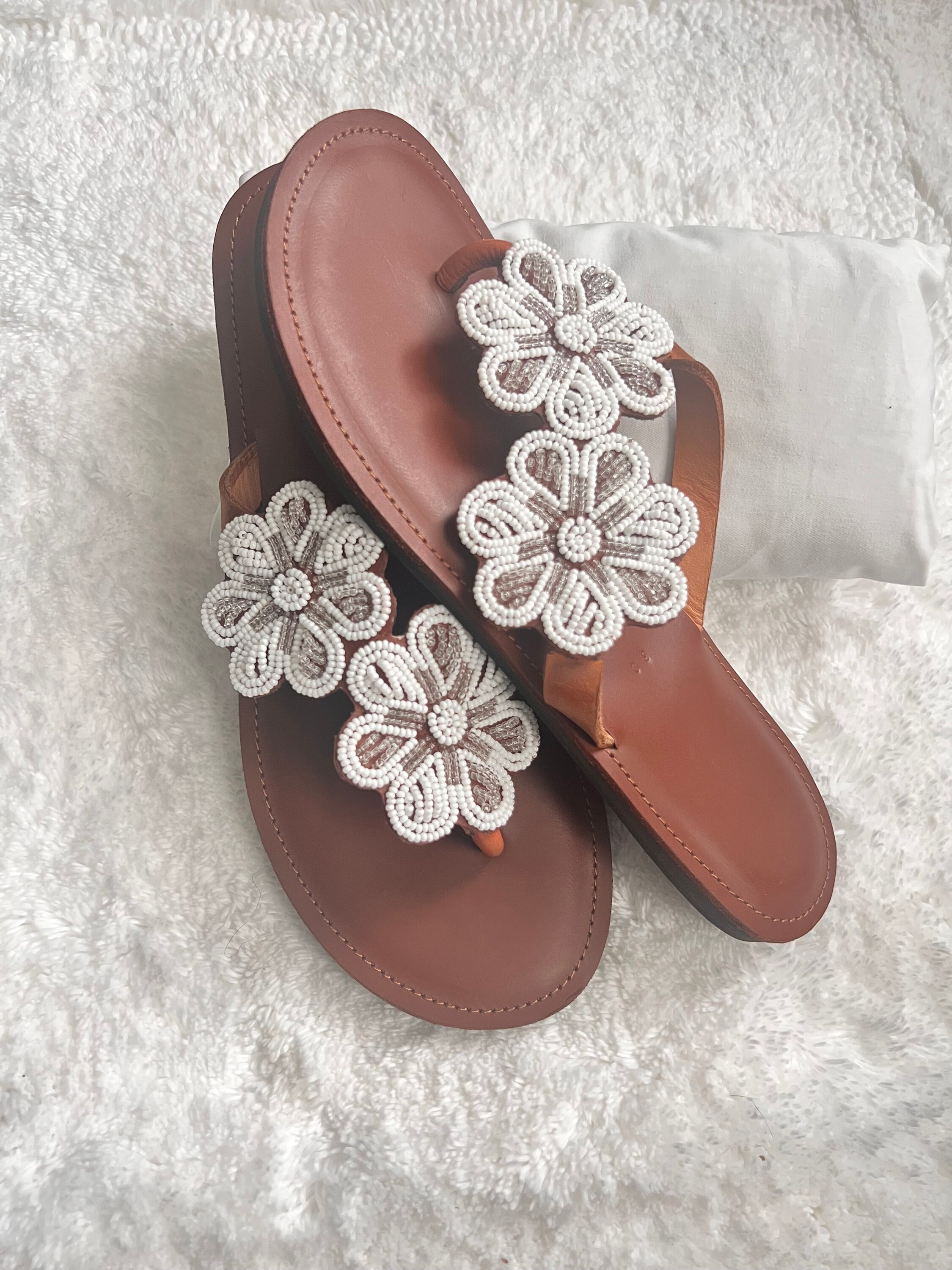 Maasai Sandals|Flower Sandals |Beach Sandals — African Warrior Magazine