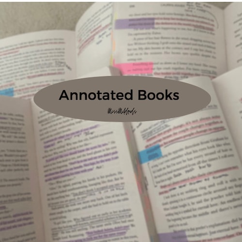 Annotated Books - Etsy