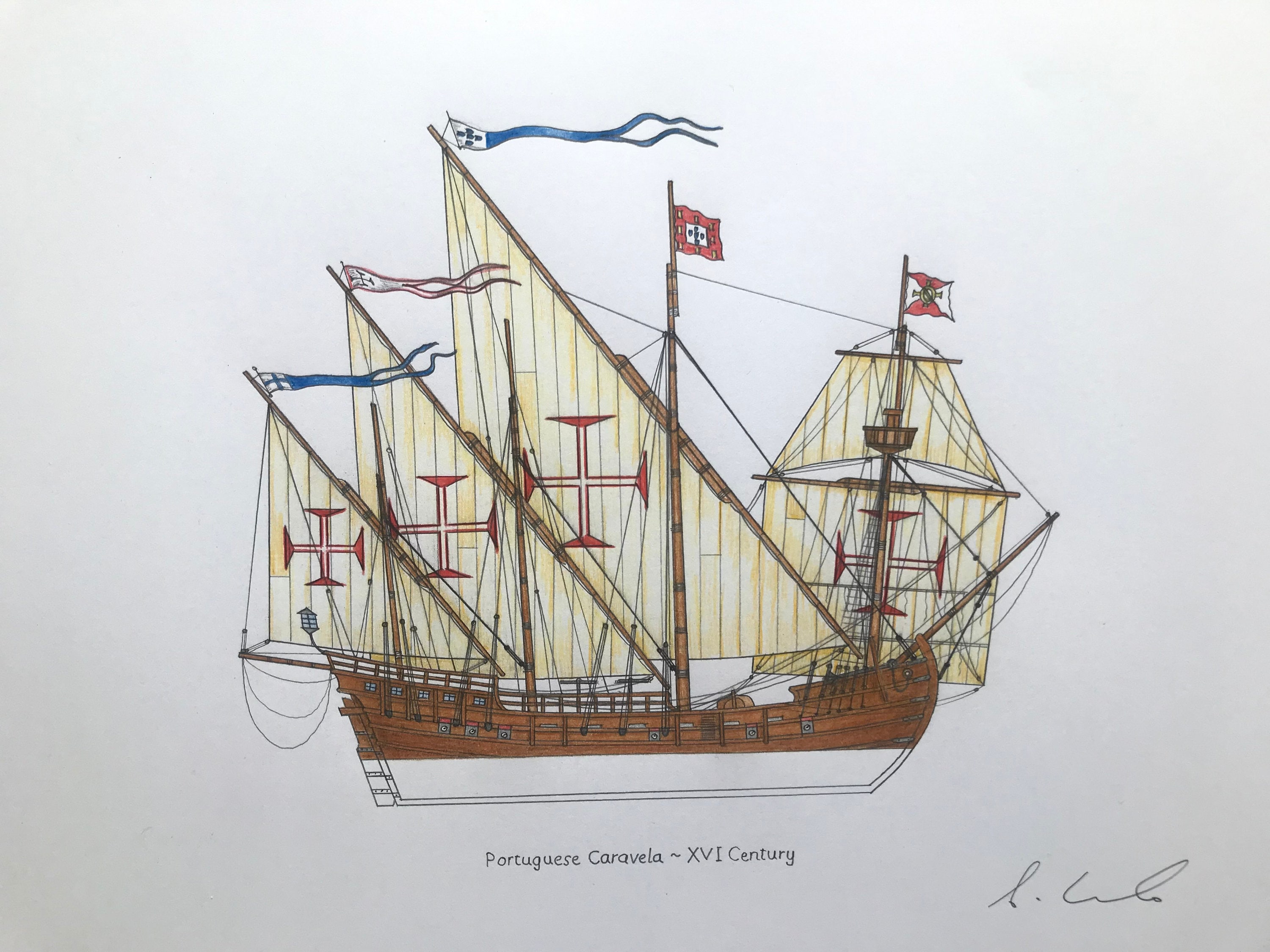 Caravel Drawing