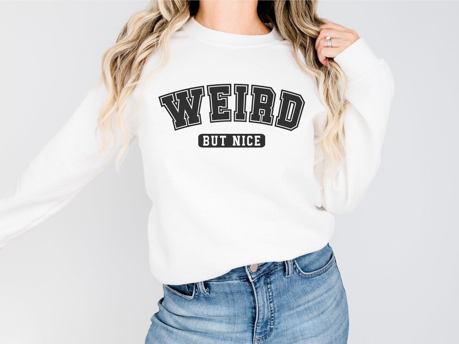 Weird but Nice Svg, Funny Varsity Shirt Svg, Weirdo SVG, Awkward Human ...