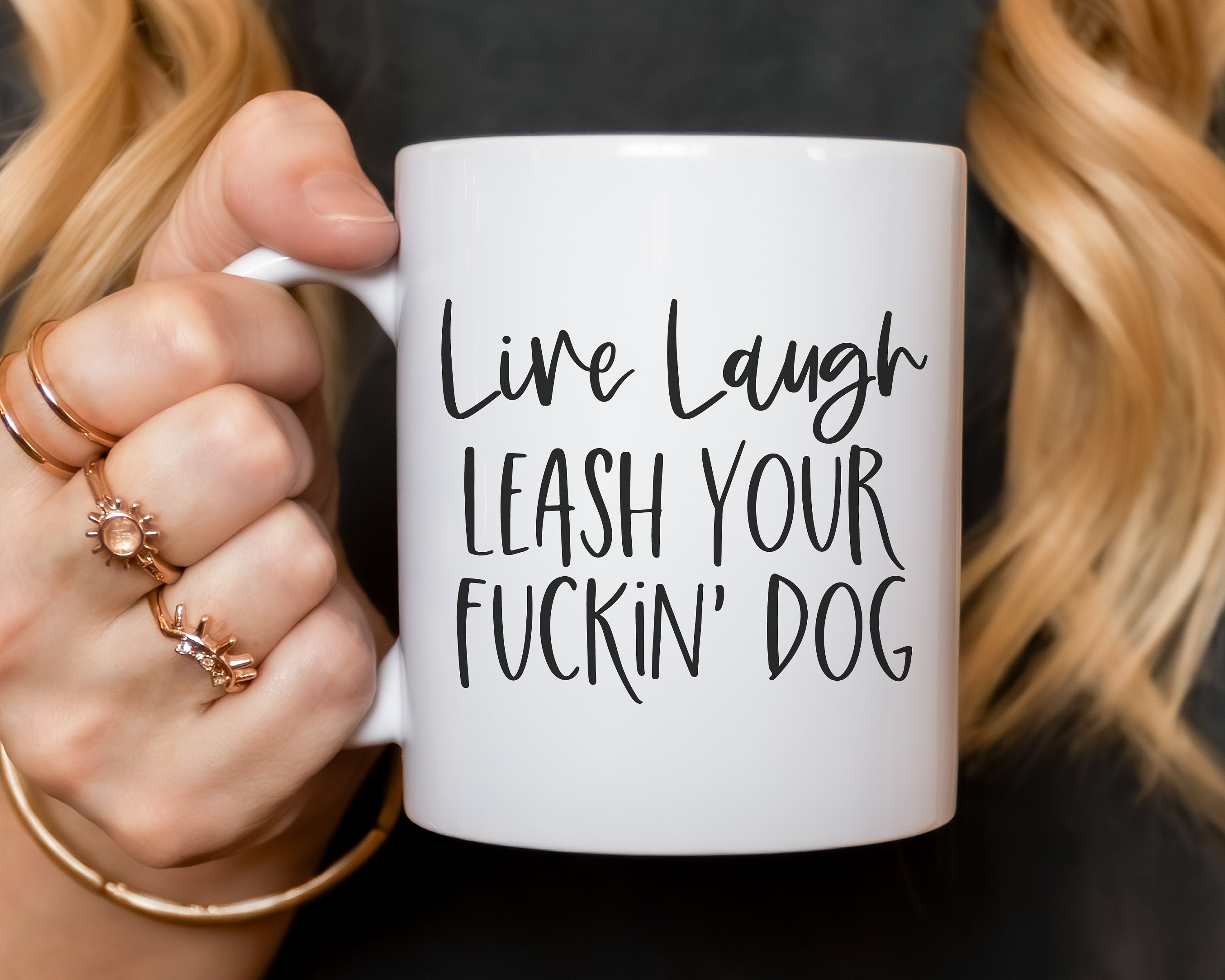 Live Laugh Leash Your Fuckin Dog SVG PNG, Reactive Dog Trainer SVG ...