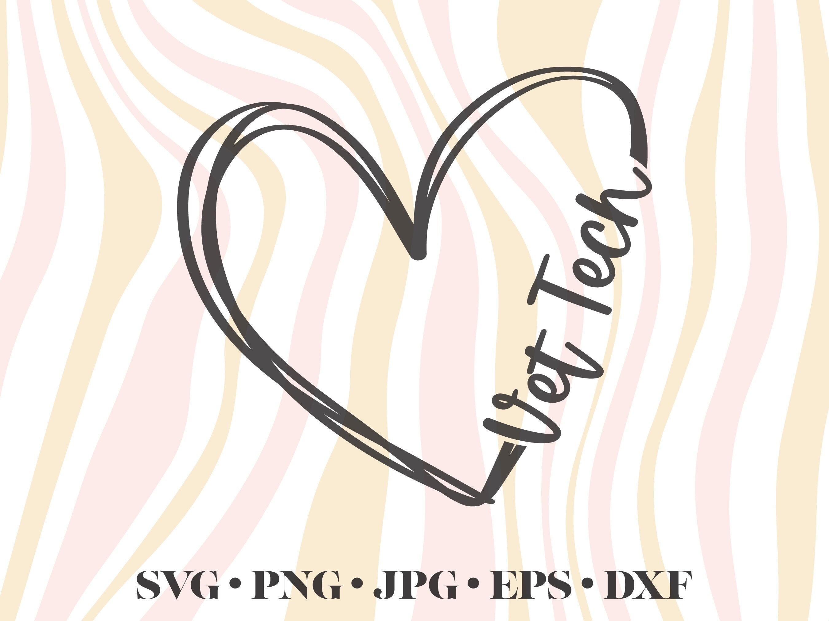 Vet Tech Svg Png Dxf Eps Jpg, Veterinary Technician Doodle Heart ...