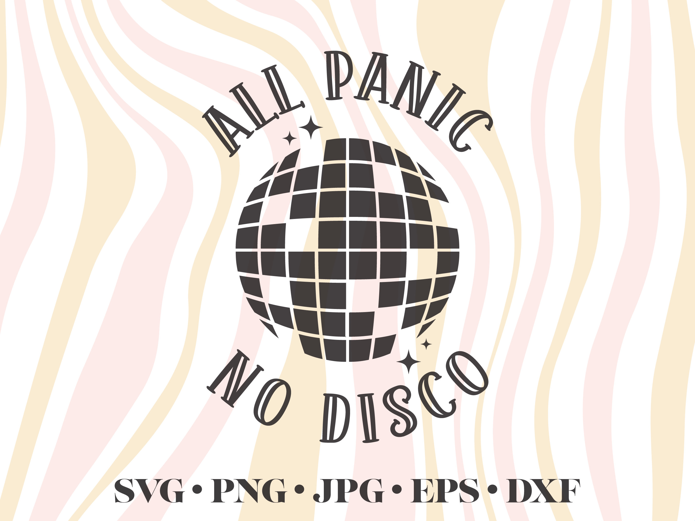 All Panic No Disco Svg Funny Anxiety Svg Mental Health SVG Anxious Png ...