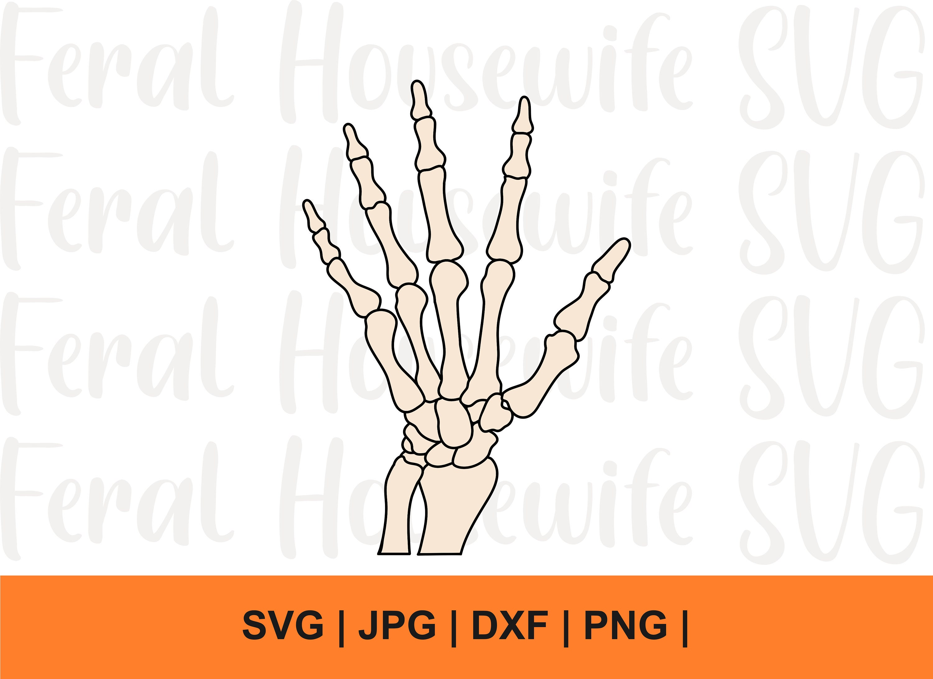 Hand Skeleton Svg Hand Bones PNG Bone Hand Vector Halloween - Etsy