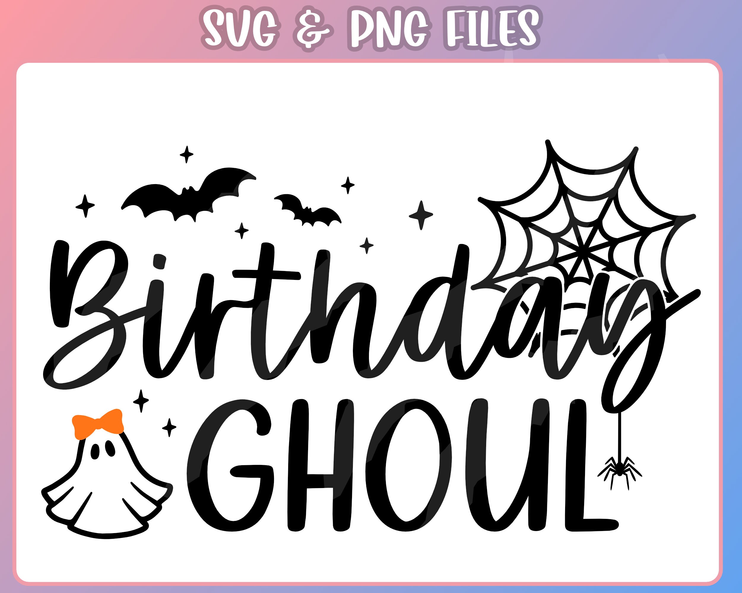 Birthday Ghoul Svg, Girl Birthday Svg, Halloween Birthday Svg, Cute ...