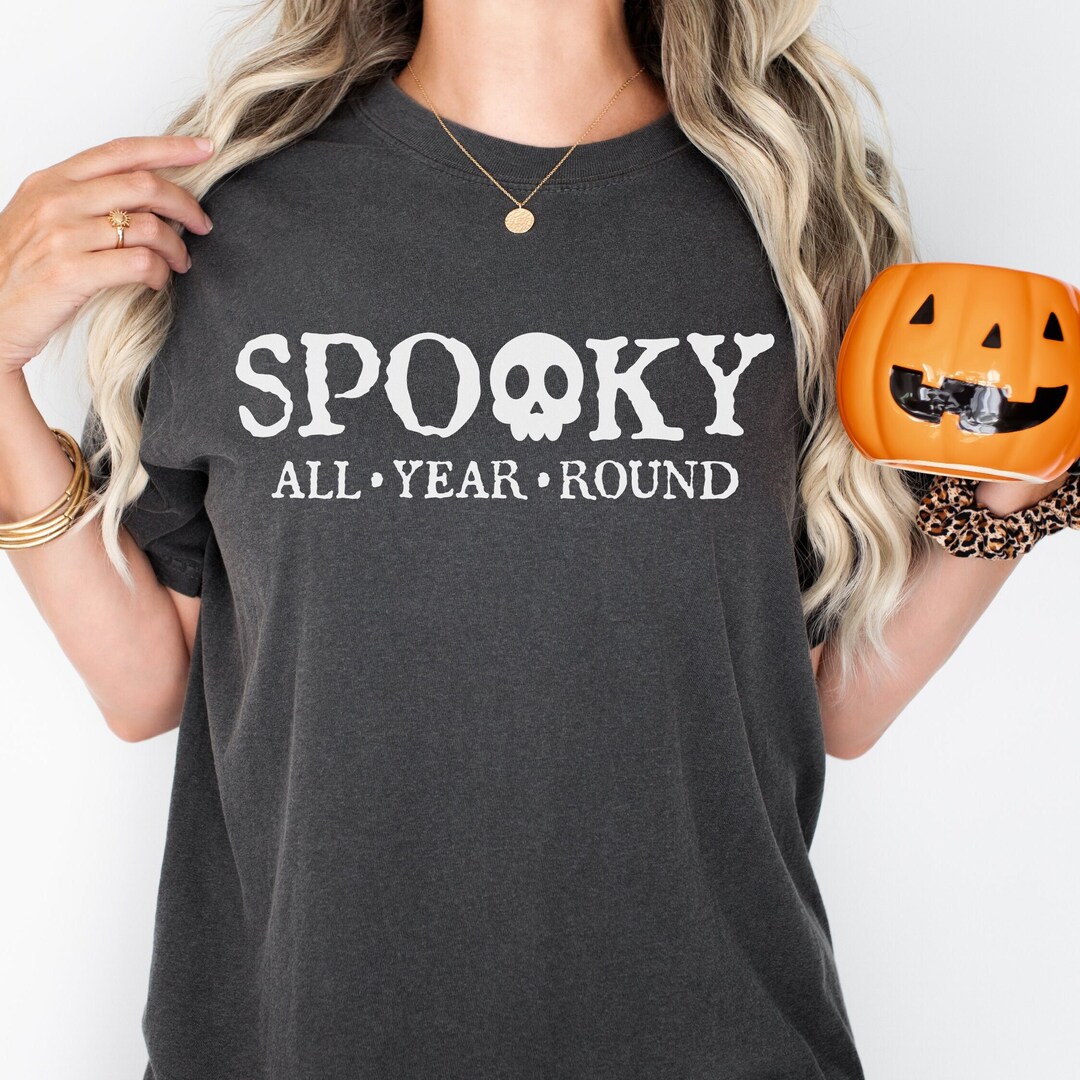 Spooky All Year Round SVG PNG, Halloween Svg, Goth SVG, Spooky Vibes ...