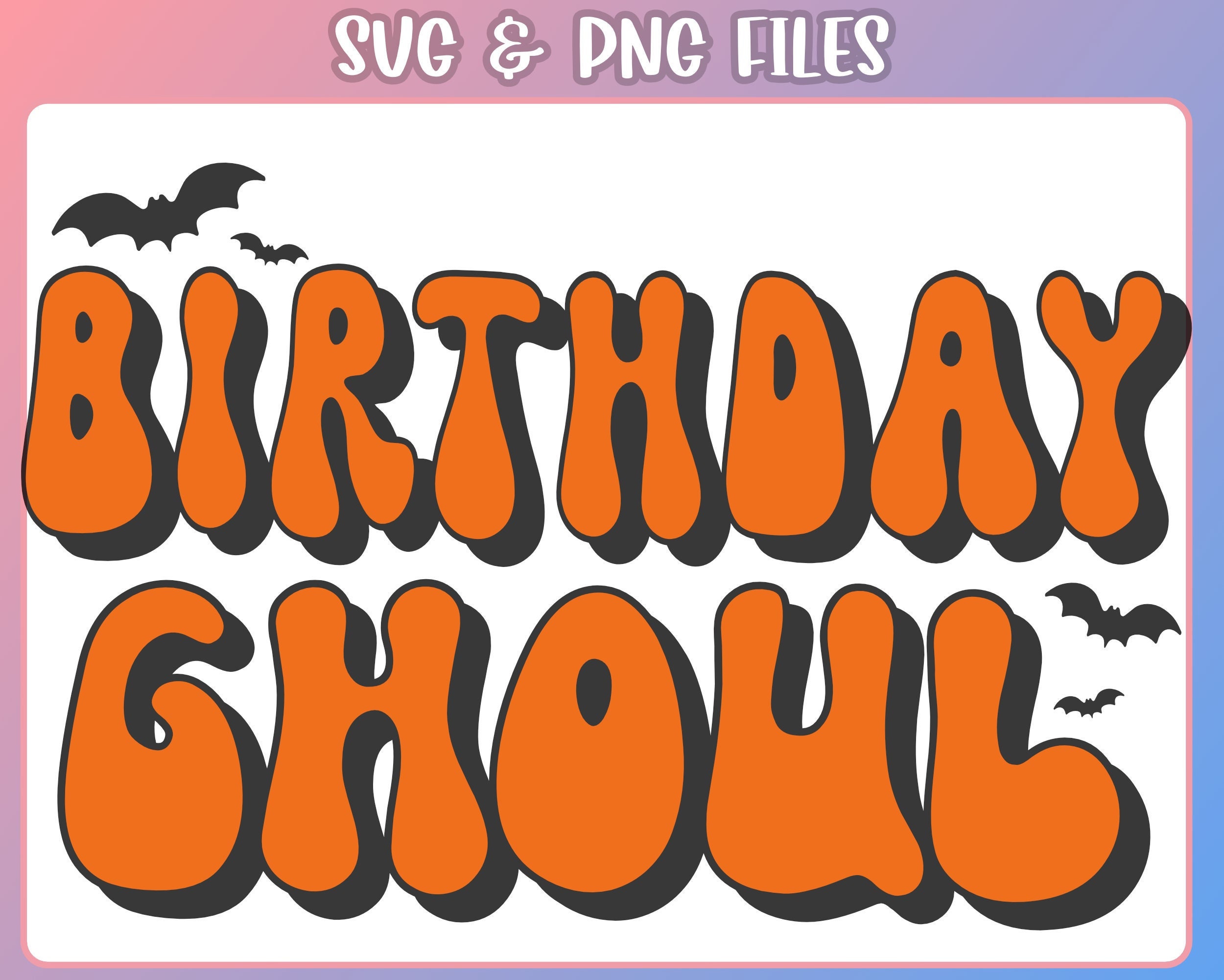 Birthday Ghoul Svg, Png, Girl Birthday Halloween Svg, Cute Birthday ...
