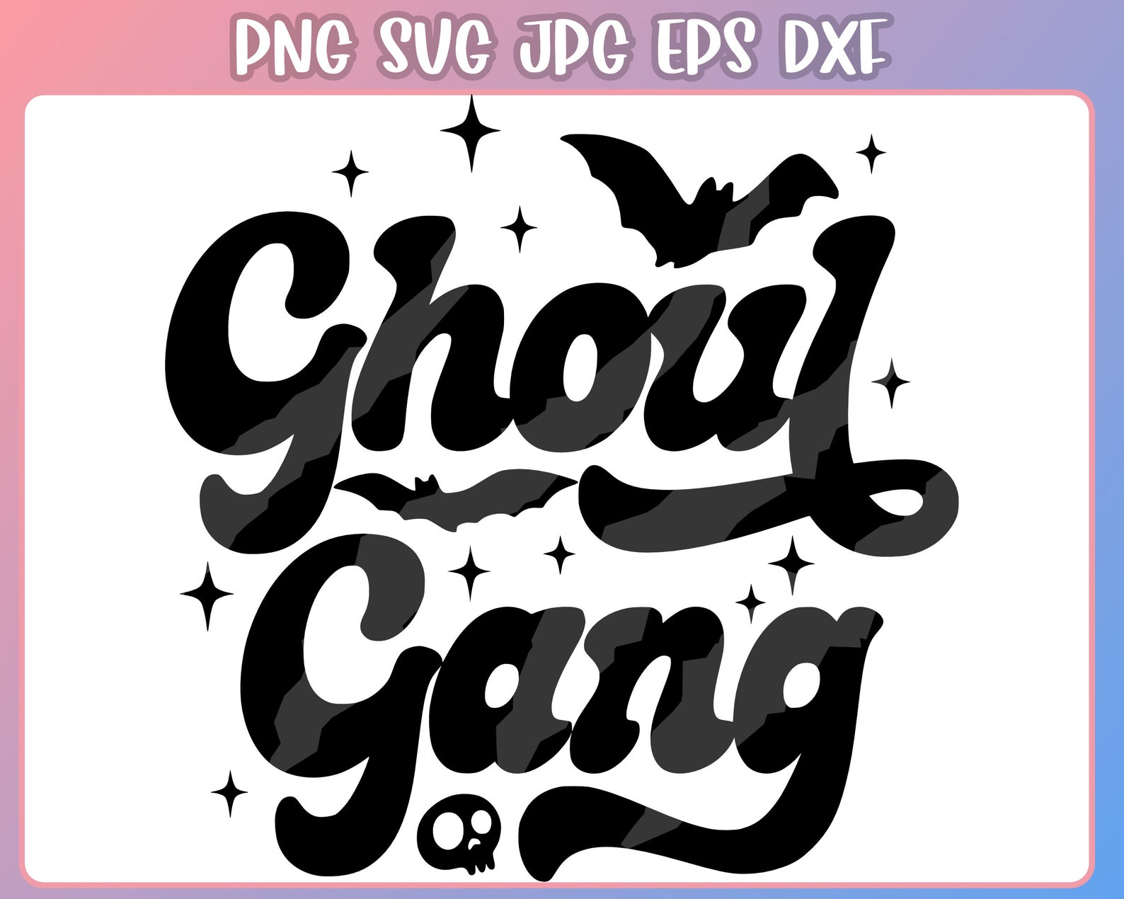 Ghoul Gang SVG, PNG, Cute Ghoul Cut File, Halloween Shirt SVG, Let’s Go ...