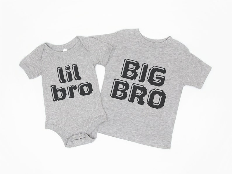 Big Bro Lil Bro SVG PNG, Matching Brother Design, Leveled up to Big ...