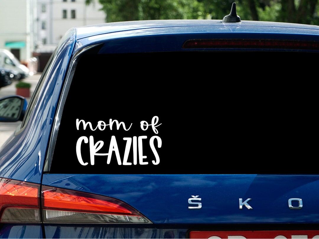 Mom of Crazies Svg, Funny Mom Car Decal Cut File, Mom Tote Bag HTV ...
