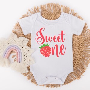 Sweet One SVG Strawberry 1st Birthday Strawberry Theme - Etsy