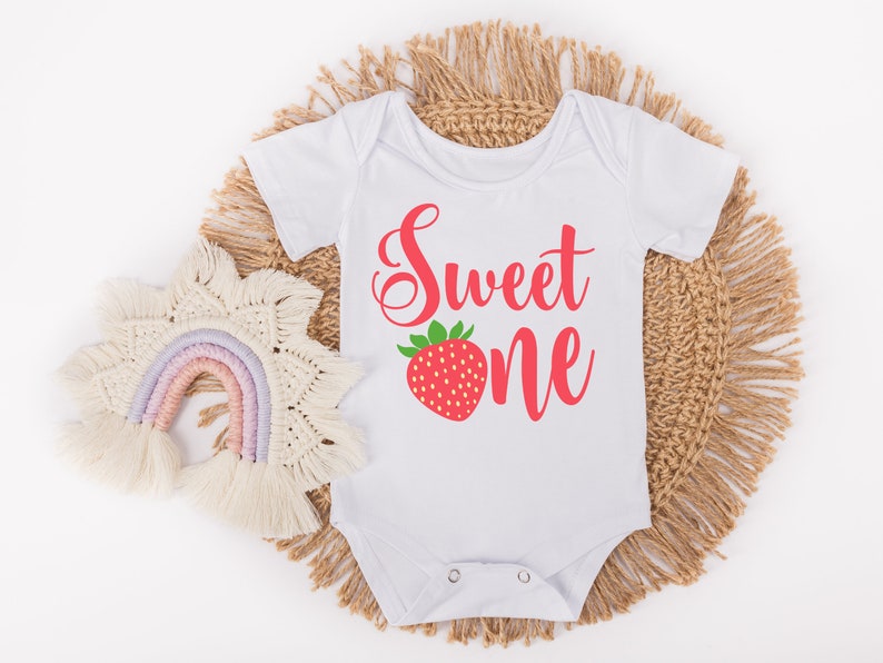 Sweet One SVG Strawberry 1st Birthday Strawberry Theme - Etsy