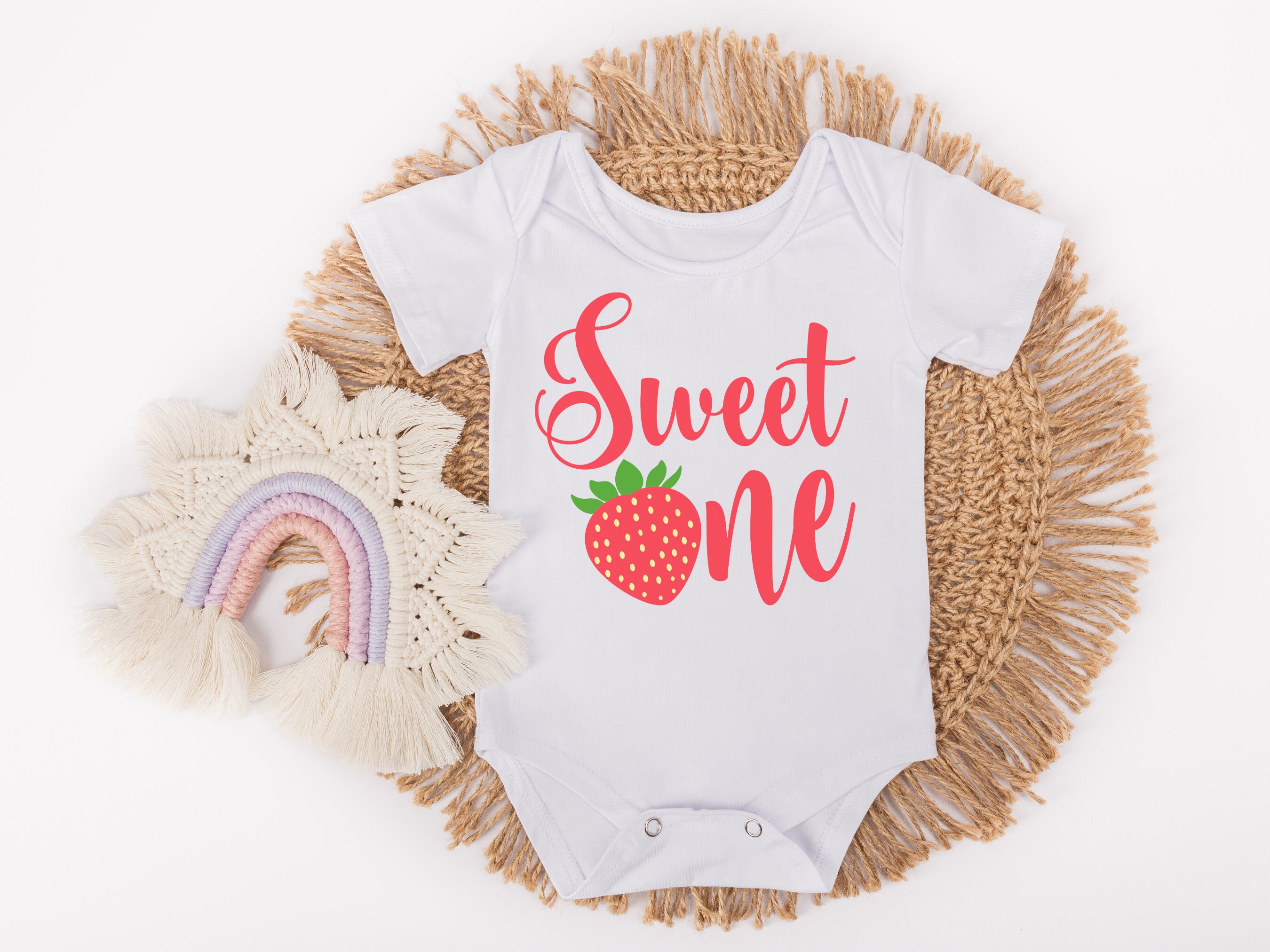 Sweet One SVG Strawberry 1st Birthday Strawberry Theme - Etsy
